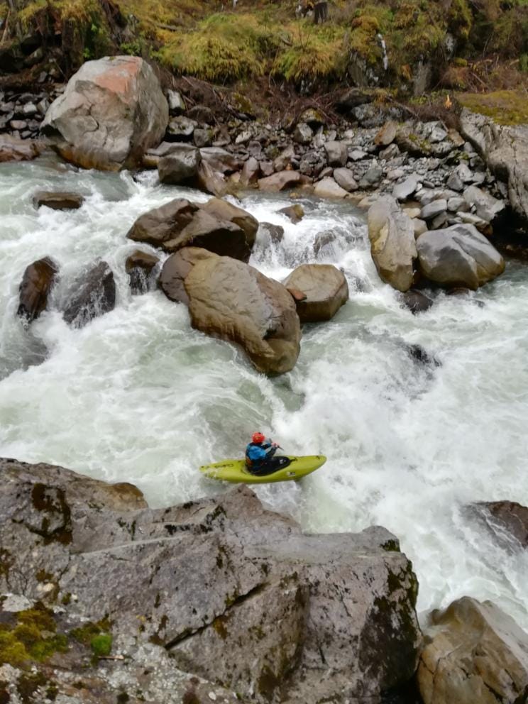 Wildwasser Wintertraining Kanuclub Heidenheim