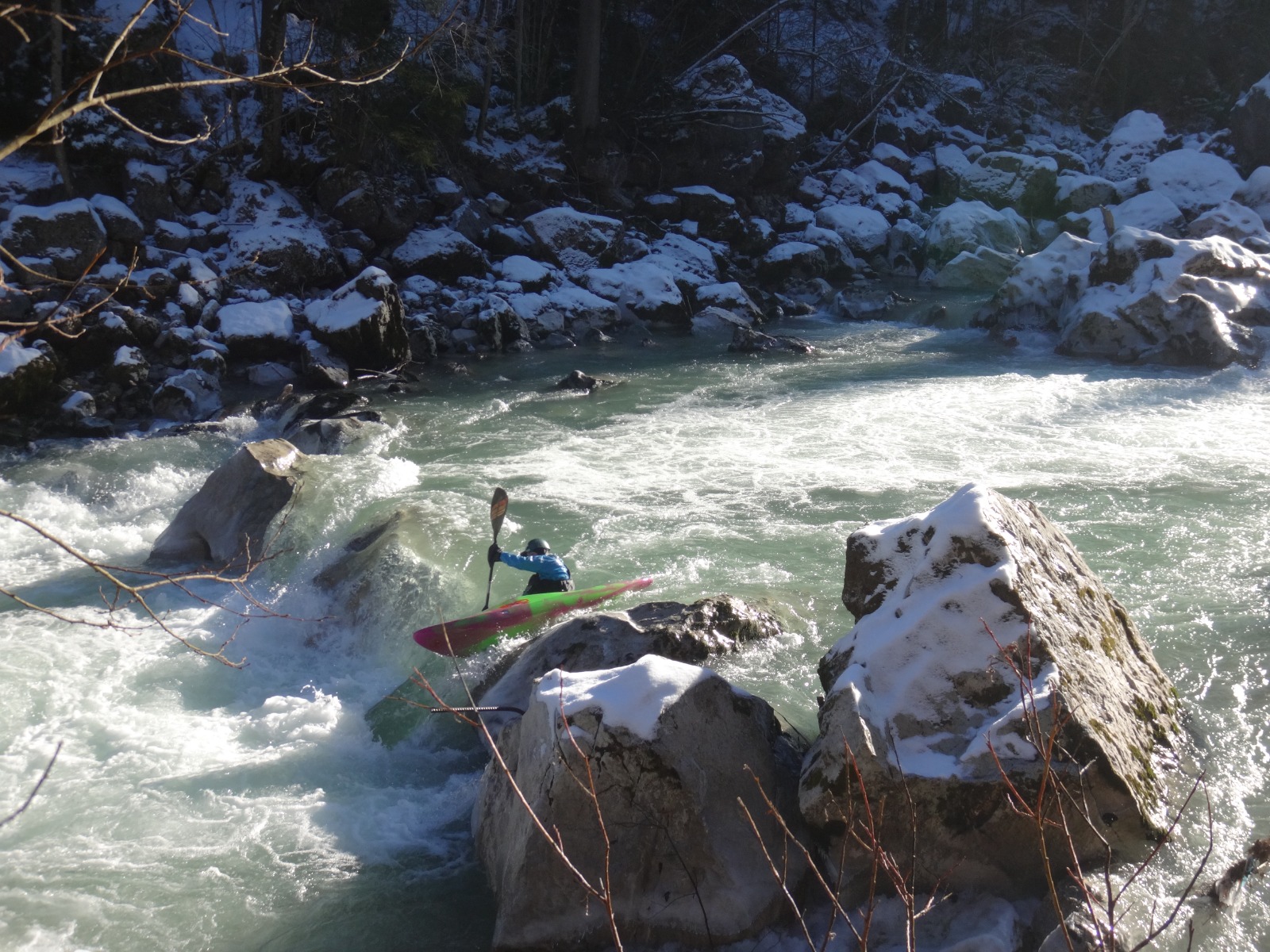 Wildwasser Wintertraining Kanuclub Heidenheim